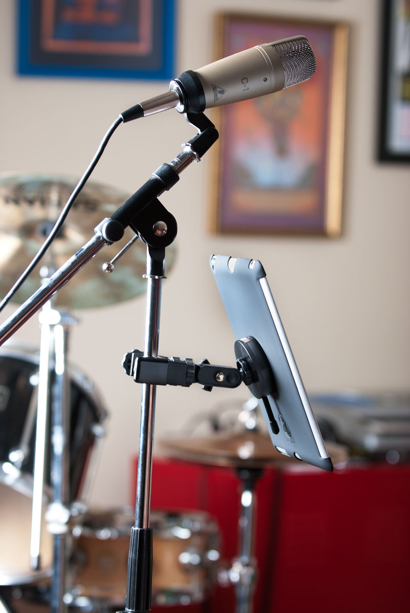 Easily attach an iPad or Galaxy Tablet at any angle on the column of ...