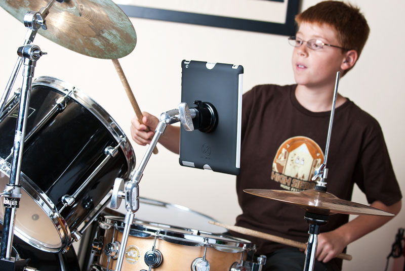 The Rock Solid Pro Drum Kit for iPad or Galaxy Tablet is ideal for ...